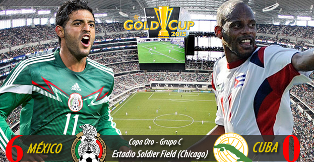 Gran debut en Copa Oro ¡México goleó a Cuba! - Kebuena