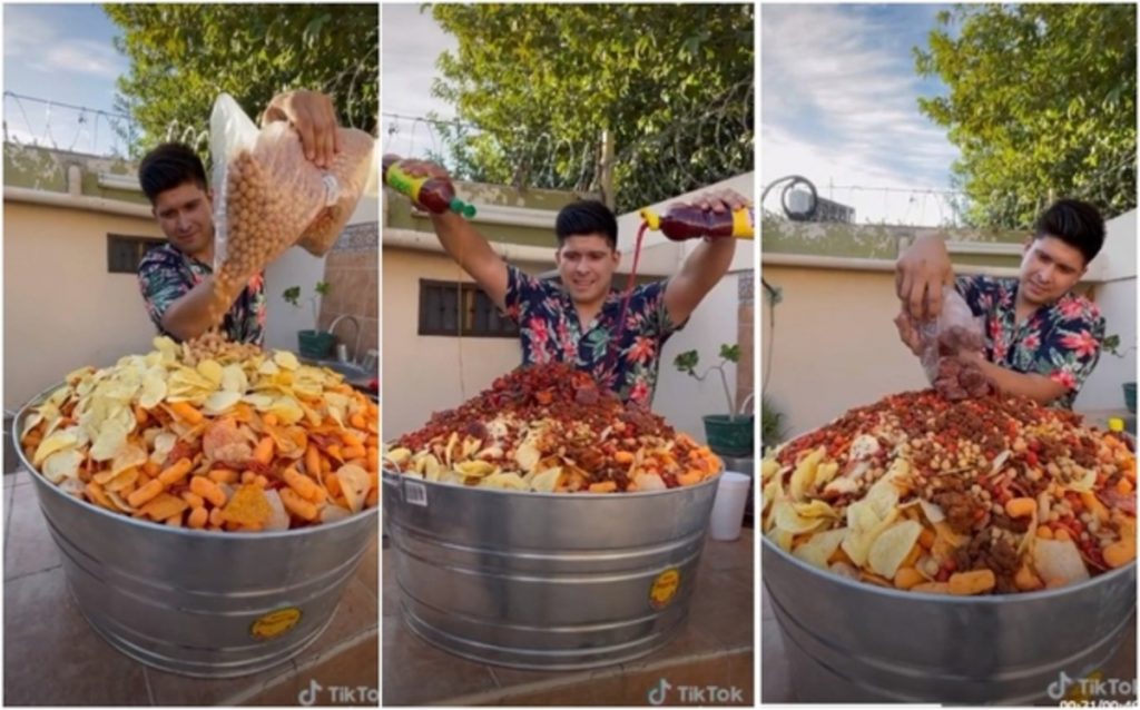 Tik tok: se hace viral "la botana más grande del mundo"