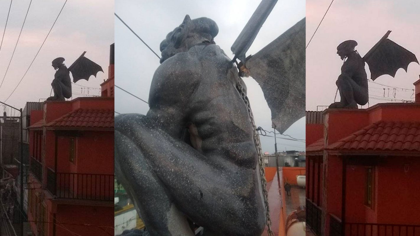 "Gárgola Gigante" de Chimalhuacán se vuelve viral