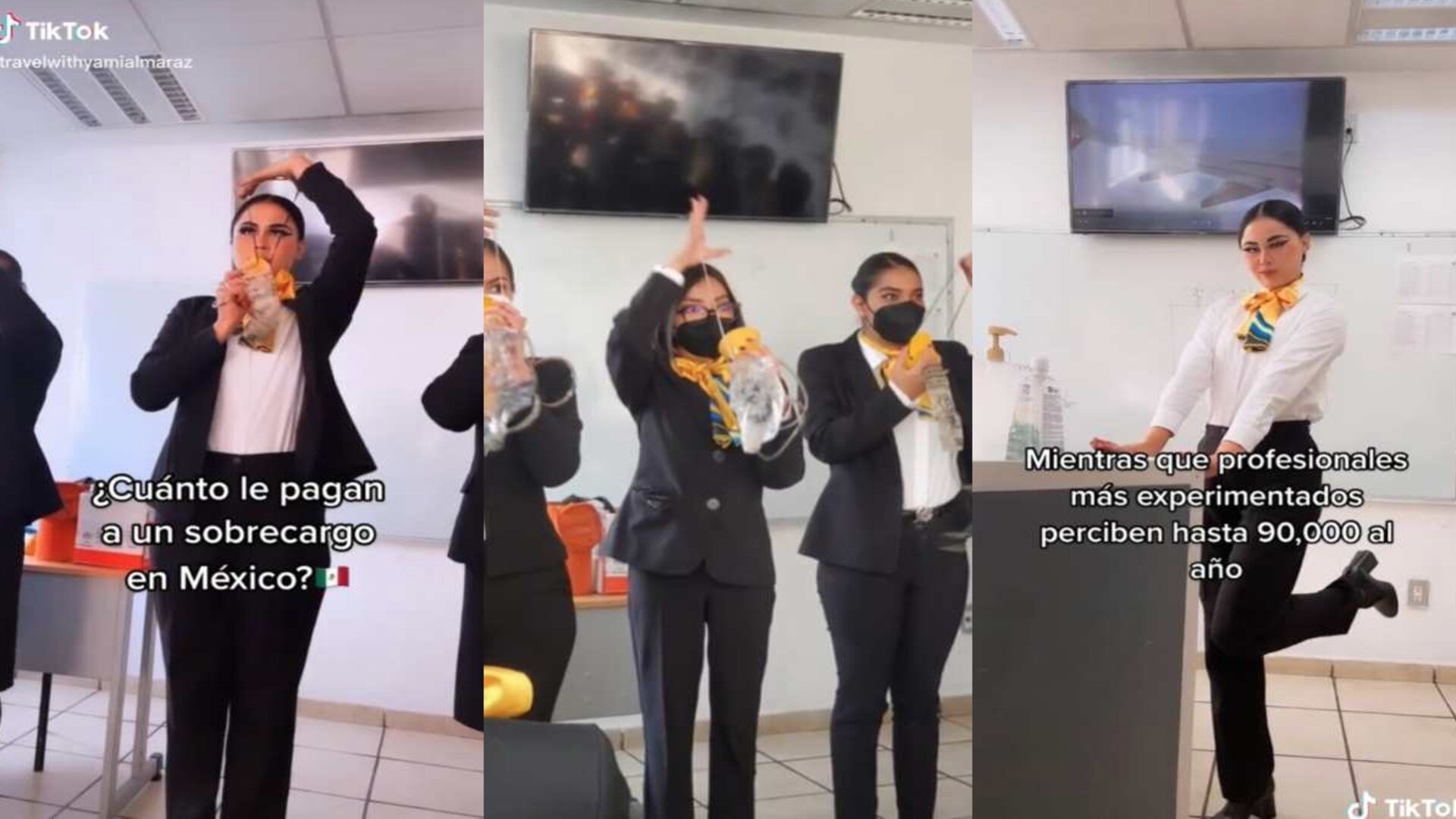Azafata revela en TikTok cuánto dinero gana en México Azafata revela en TikTok cuánto dinero gana en México