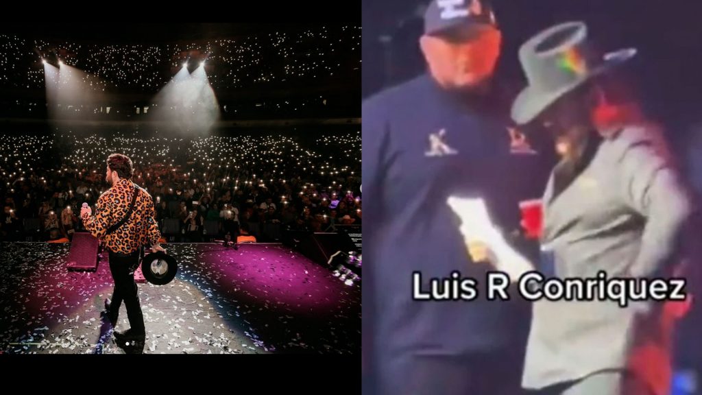 Entregan EXTRAÑA carta a Luis R. Conriquez en concierto