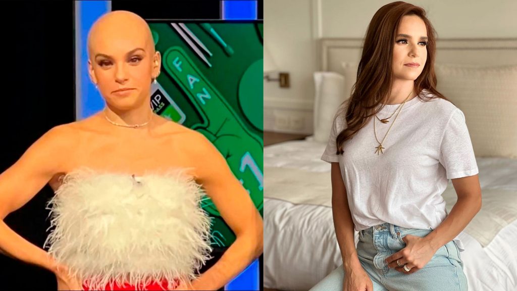 Tania Rincón apareció pelona en televisión tras perder apuesta