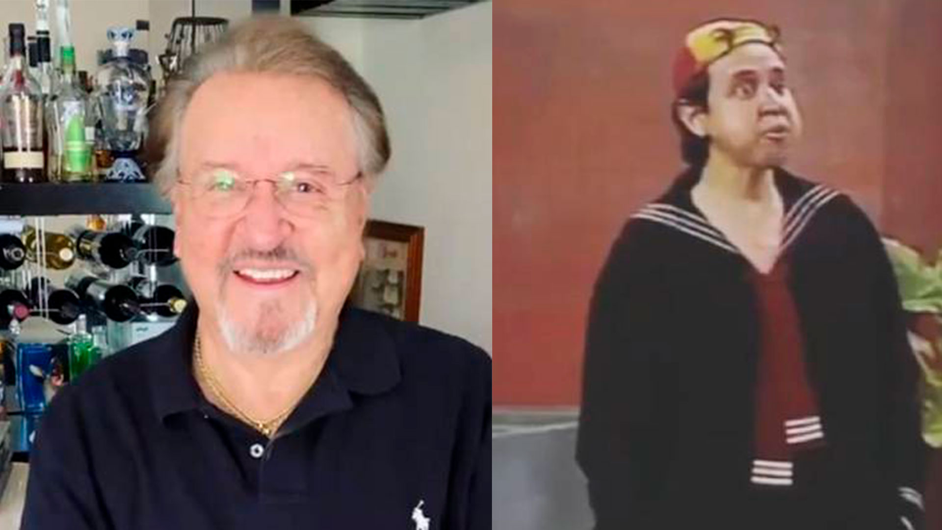 Carlos Villagrán fue sorprendido sorprendido por su doble ”Quico”