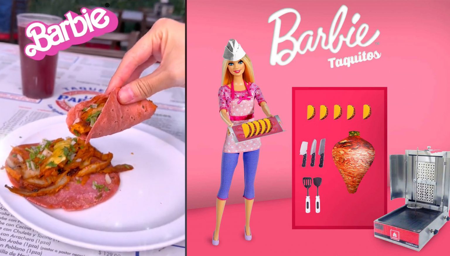 Te decimos dónde comer los tacos rosas de Barbie en la CDMX; ¿Cuánto ...