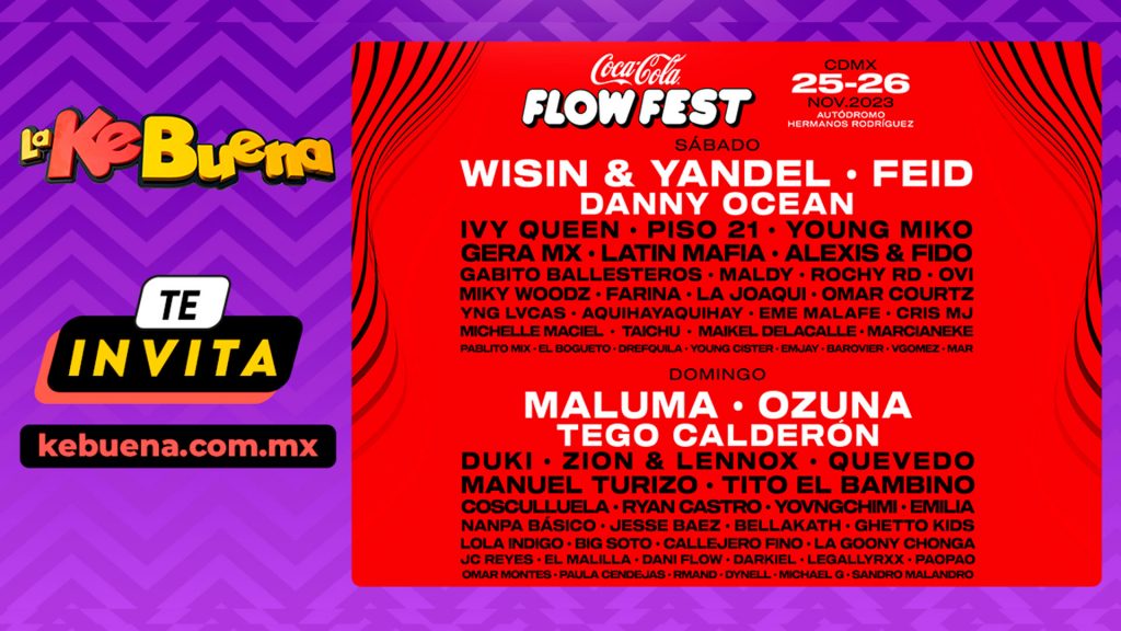 ¡LaKeBuena te invita! al Coca Cola Flow Fest 2023