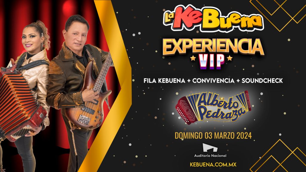 Vive una Experiencia VIP con ”El Rey De La Cumbia Sonidera” Alberto Pedraza