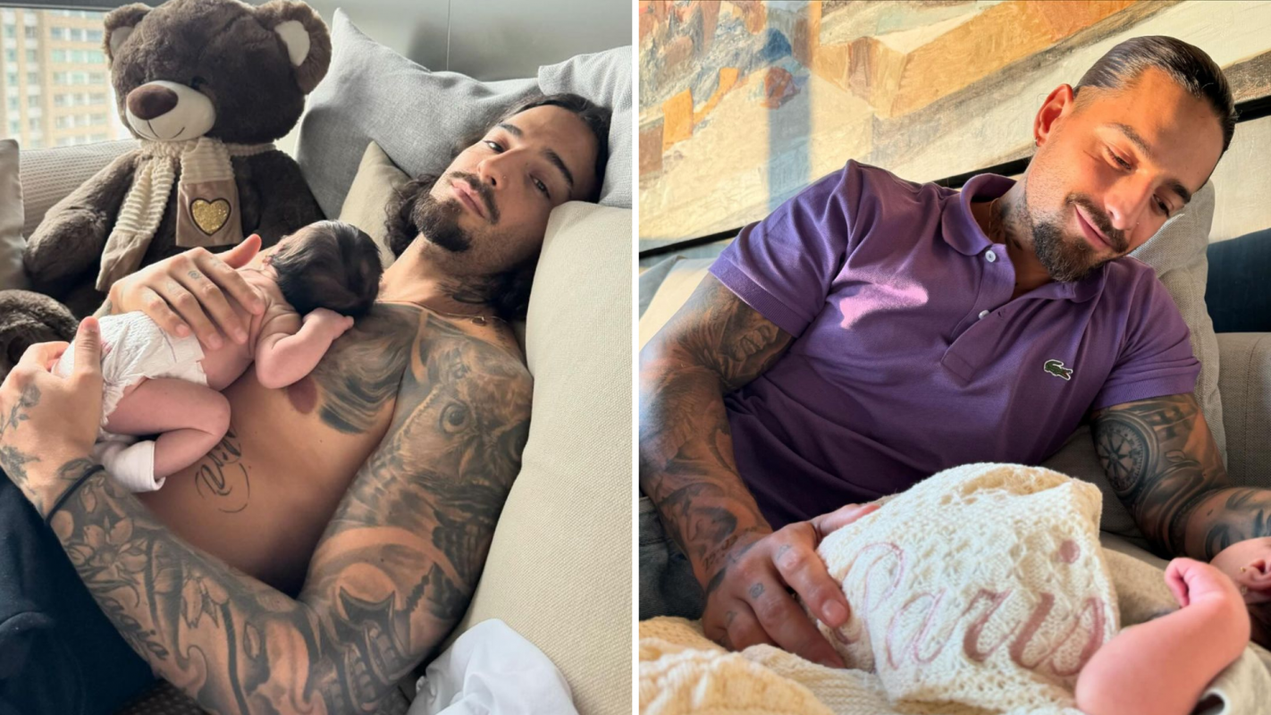 Maluma presume primeras fotografías cuidando a su hija Paris