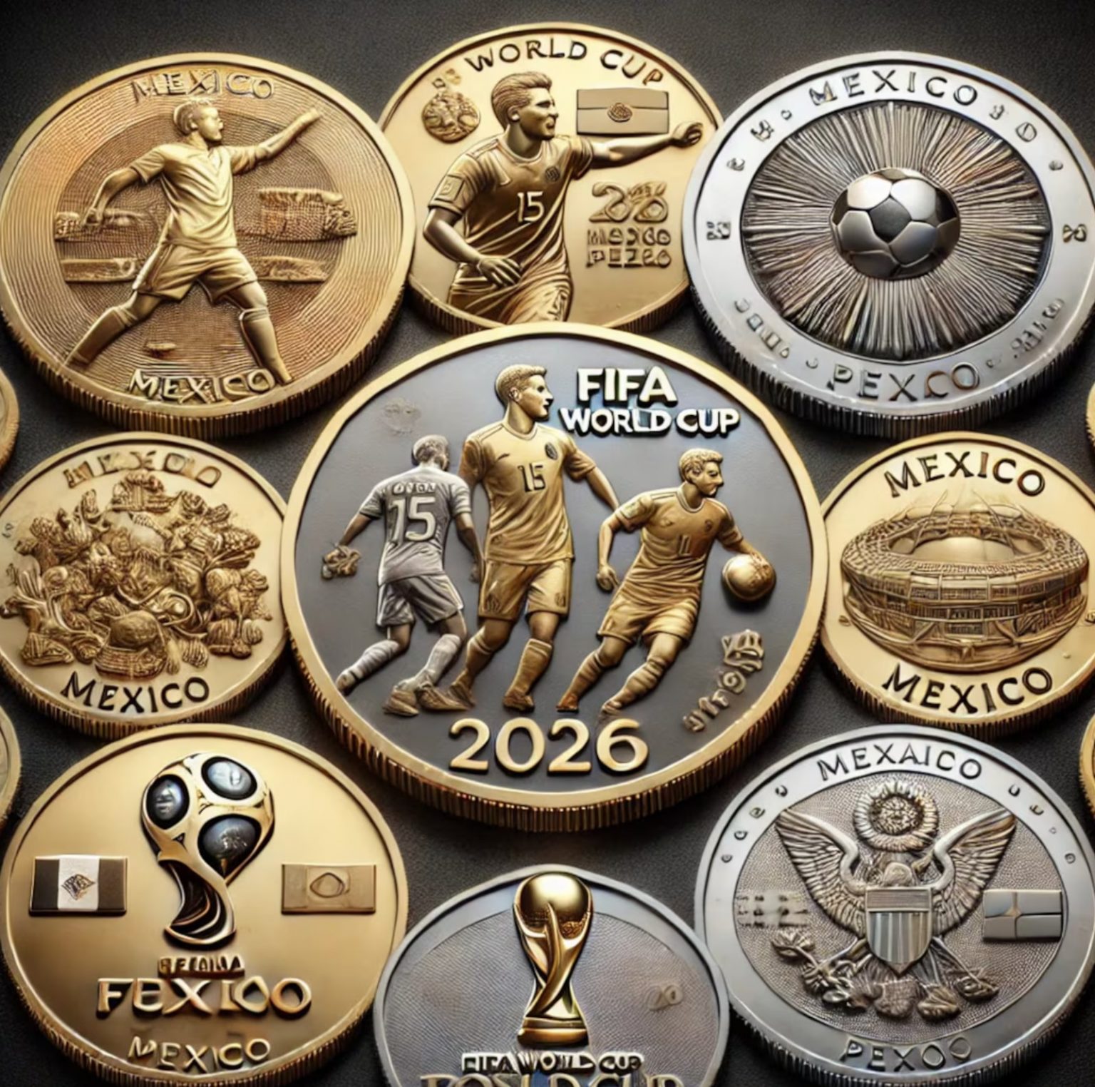 Así serán las monedas conmemorativas del Mundial 2026