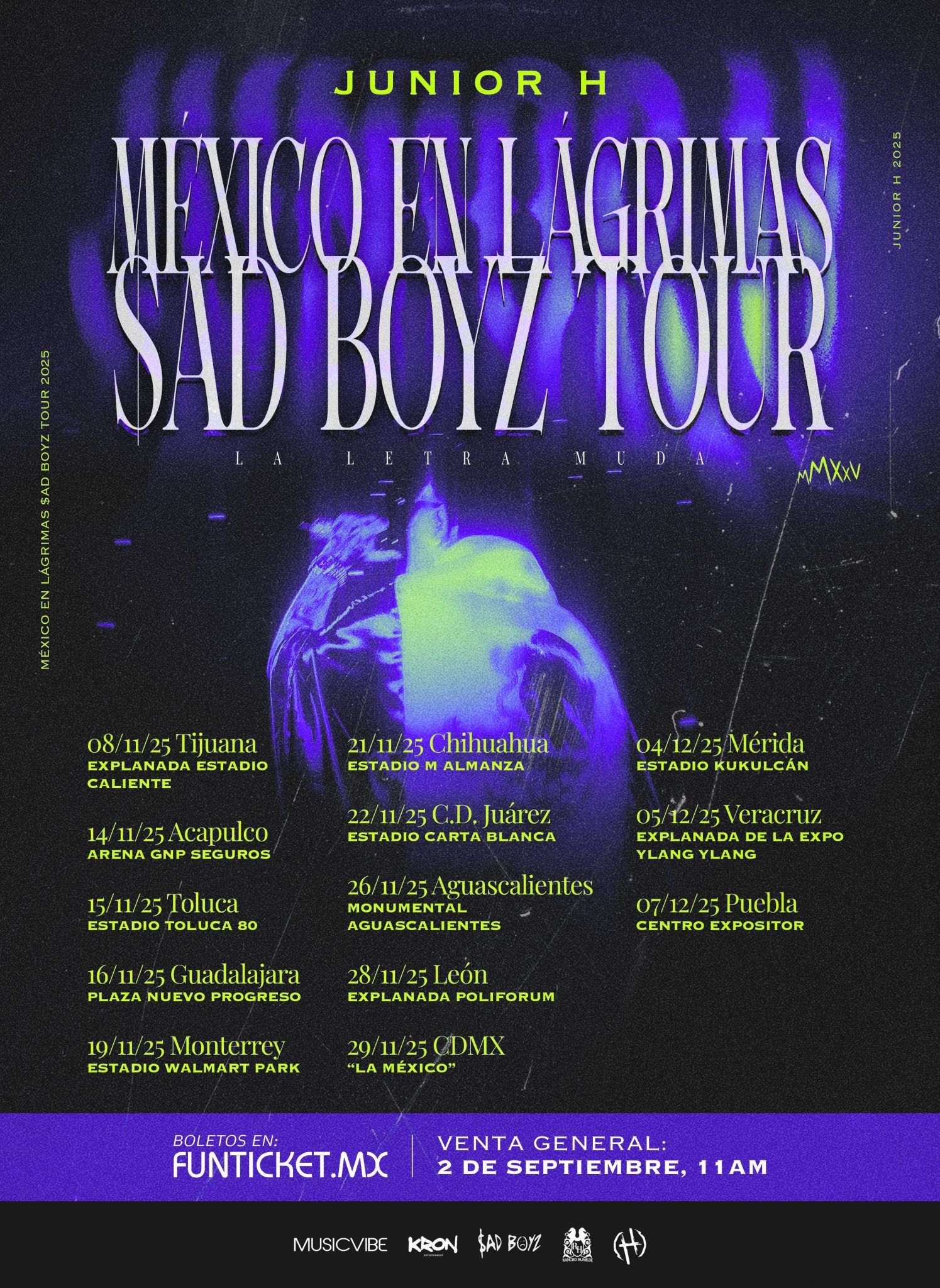 Fechas oficiales de Junior H en México con la gira 'Sad Boyz Tour ...
